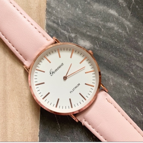 Geneva | Accessories | Geneva Blush Light Pink Watch | Poshmark